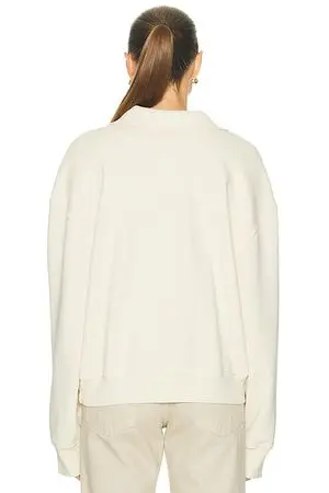 GRLFRND Polo Sweatshirt Ivory - Bone