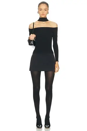 Simkhai Lila Off-the-shoulder Knit Top - Black