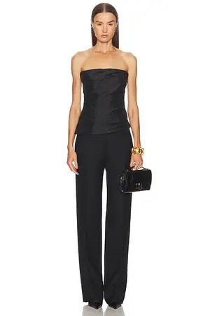Simkhai Emerson Ruched Bustier Top