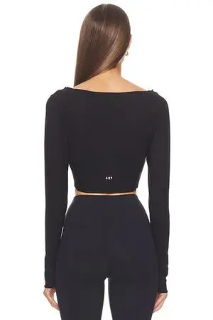 437 The Wrap Top - Black