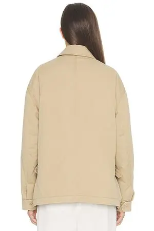 THE ROW Aurelius Zip-up Jacket With Buckle Detailing - Sand
