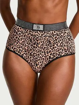 Victoria's Secret Cotton Shine-waist Modern Brief Panty - Print