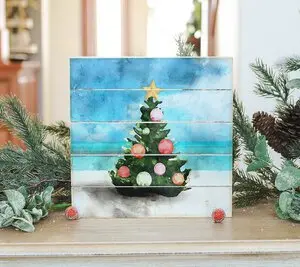 SINCERE SURROUNDINGS 8' Beach Christmas Tree Pa Llet Petite - One-color