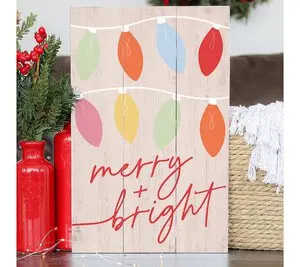 SINCERE SURROUNDINGS 16' Merry Bright Lights Ru Stic Pallet - One-color