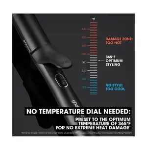 GHD Chronos Curve Grand Curling Iron 1.25" - Black