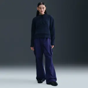 Nike Sportswear Phoenix Cozy Bouclé Loose Knit Hoodie - Blue