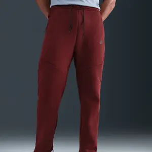 Nike Tech Open-hem Fleece Pants - Red