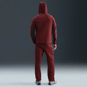 Nike Tech Open-hem Fleece Pants - Red