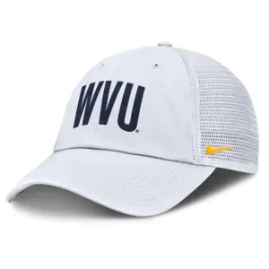 Nike West Virginia Primetime Campus Club Trucker Adjustable Hat - White