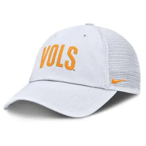 Nike Tennessee Primetime Campus Club Trucker Adjustable Hat White