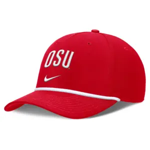 Nike Ohio State Primetime Rise Campus Adjustable Cap - Red