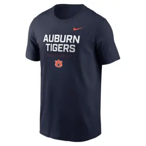 Nike Auburn Courtside Basketball Men's Dri-fit College T-shirt Blue