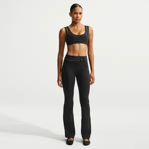 Nike Skims Matte Double-strap Scoop Bra - Black