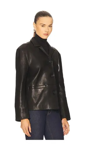 GRLFRND Marlo Leather Blazer