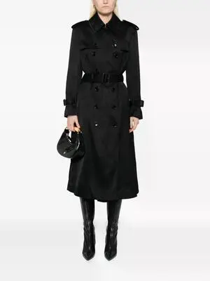 TOM FORD Leather Undercollar Trench Coat