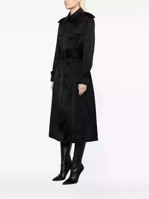 TOM FORD Leather Undercollar Trench Coat