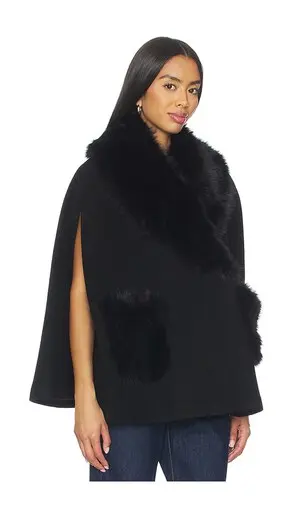 L'Agence Chana Faux Fur Cape