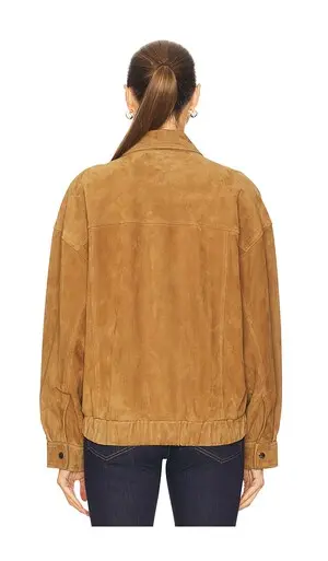 GRLFRND Wren Suede Bomber