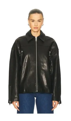 GRLFRND Alek Leather Moto Jacket