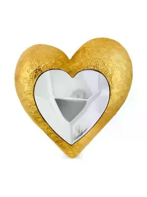 Oscar De La Renta Heart Brooch - Gold