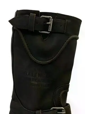 Balenciaga Buckled Boots - Brown