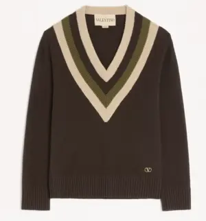 Valentino Garavani Brown Wool Jumper Brown