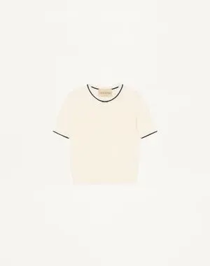 Valentino Garavani Wool Jumper - Ivory/black