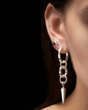 MARIA NILSDOTTER Chaos Queen Earring - Silver