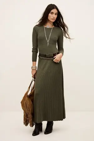 Ba&sh Elise Knitted Maxi Dress
