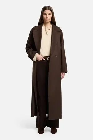 7 For All Mankind Wool-cashmere Double-breasted Coat