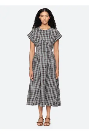 Sea Ophelia Plaid Midi Dress