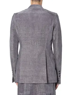Rick Owens Single-breasted Jacket - Grey