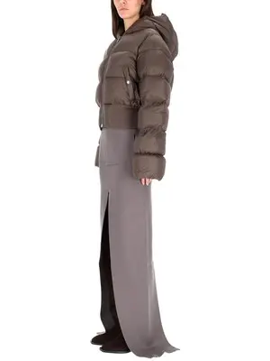 Rick Owens Long Skirt With Slit - Grey