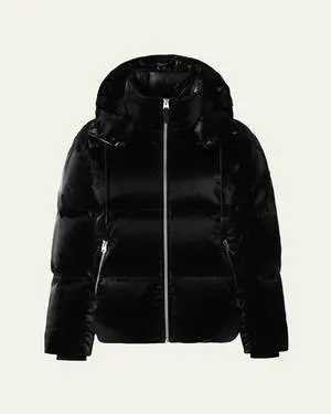 Mackage Kentglo High-gloss Hooded Down Jacket - Black