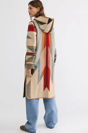 Pendleton Hooded Jacquard Coat