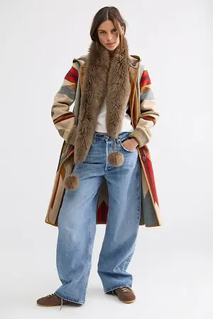 Pendleton Hooded Jacquard Coat