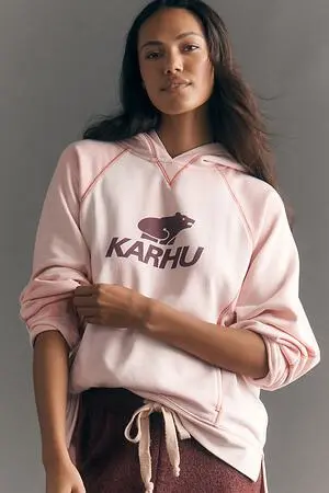 DAILY PRACTICE BY ANTHROPOLOGIE Karhu X Daily Practice Oh So Good Hooded Sweatshirt - Pink