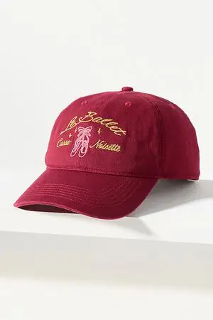 Anthropologie Holiday Icon Baseball Cap - Red Le Ballet