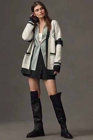 Seychelles Peace Out Over-the-knee Boots - Black Leather