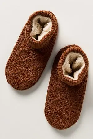 BOMBAS Gripper Bootie Slippers Dusted Cocoa