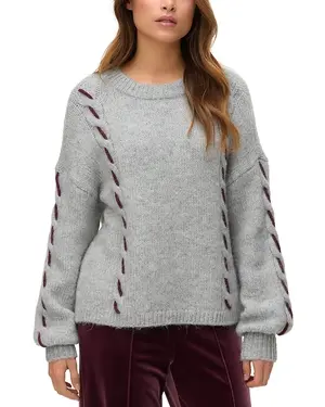 Vero Moda Long Sleeve Handstitch Pullover Sweater