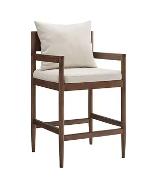 MODWAY Remington Wood Counter Stool - Salt