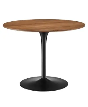 MODWAY Pursuit 40" Dining Table - Walnut And Black