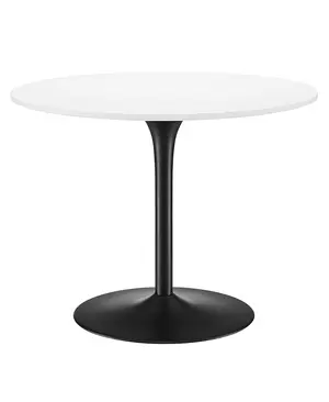 MODWAY Pursuit 40" Dining Table White And Black