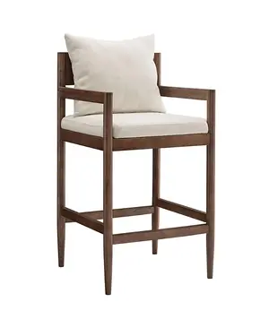 MODWAY Remington Wood Bar Stool - Salt