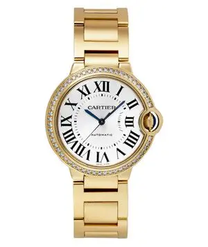 CARTIER Ballon Bleu De Cartier Automatic 36mm Diamond Watch