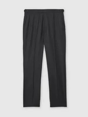 REISS Leo Wool-silk Polka-dot Suit Trousers