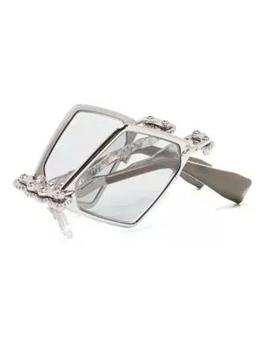 KUBORAUM Geometric Sunglasses - Silver