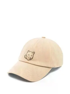 Maison Kitsuné Fox-motif Cap - Neutrals
