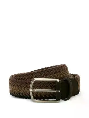 Boggi Milano Woven Elasticated Belt - Brown